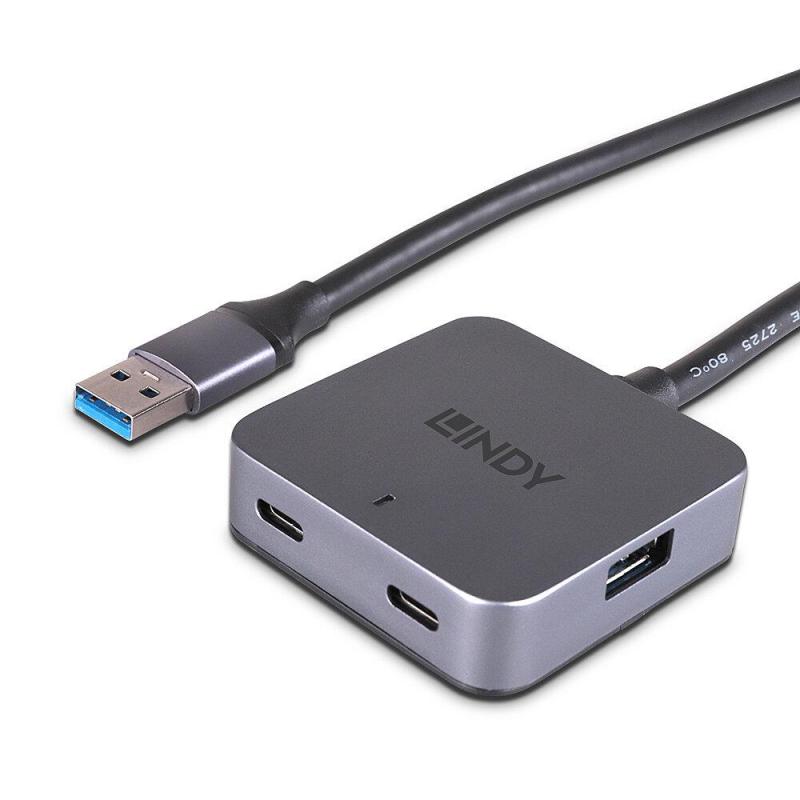 Hub Lindy 4 Port USB 3.0 5m - Caro.ro