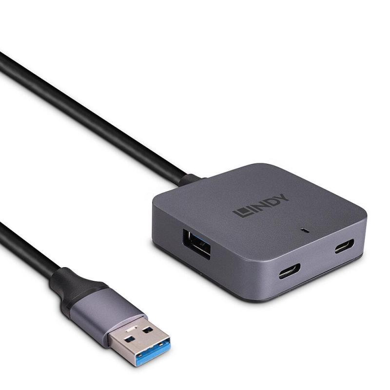 Hub Lindy 4 Port USB 3.0 5m - Caro.ro