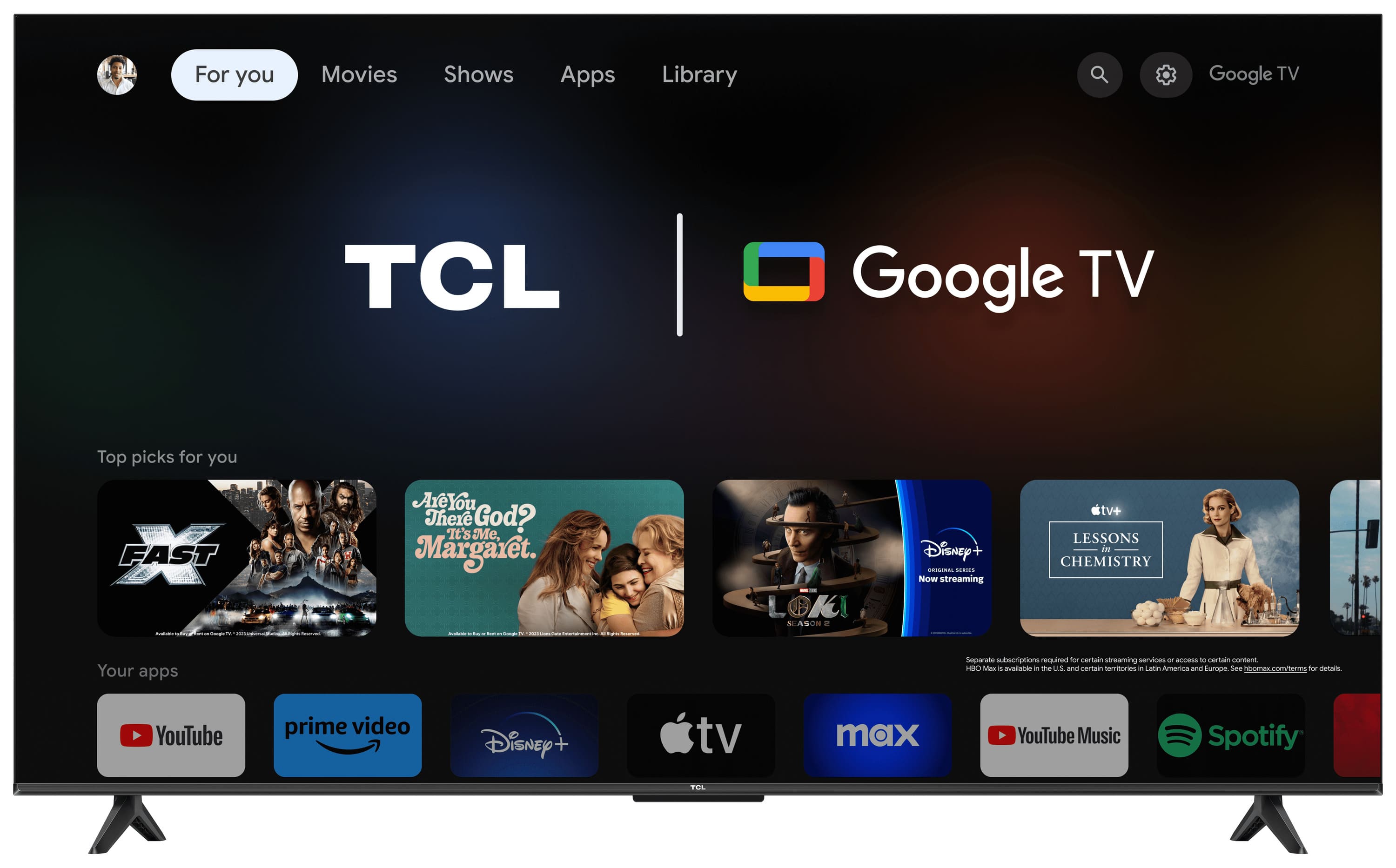 Televizor TCL LED 65V6B, 164 cm, Smart Google TV, 4K Ultra HD, Clasa E