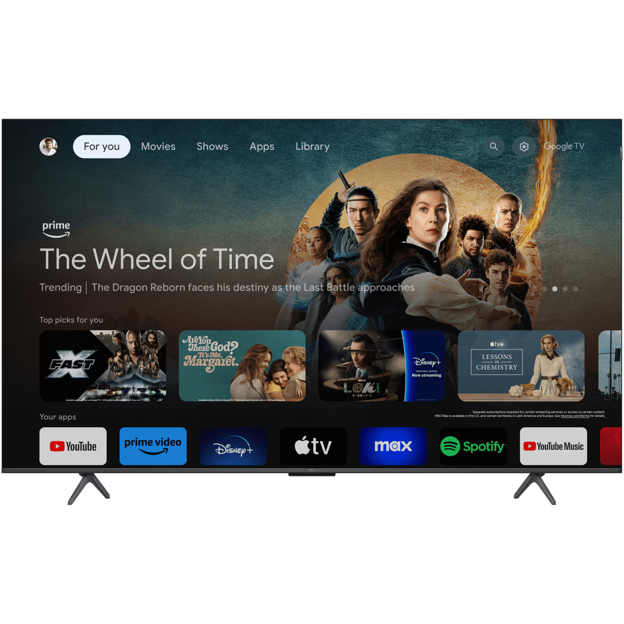 Televizor TCL QLED 65T8B, 164 cm, Smart Google TV, 4K Ultra HD, 100Hz, Clasa F (Model 2024)