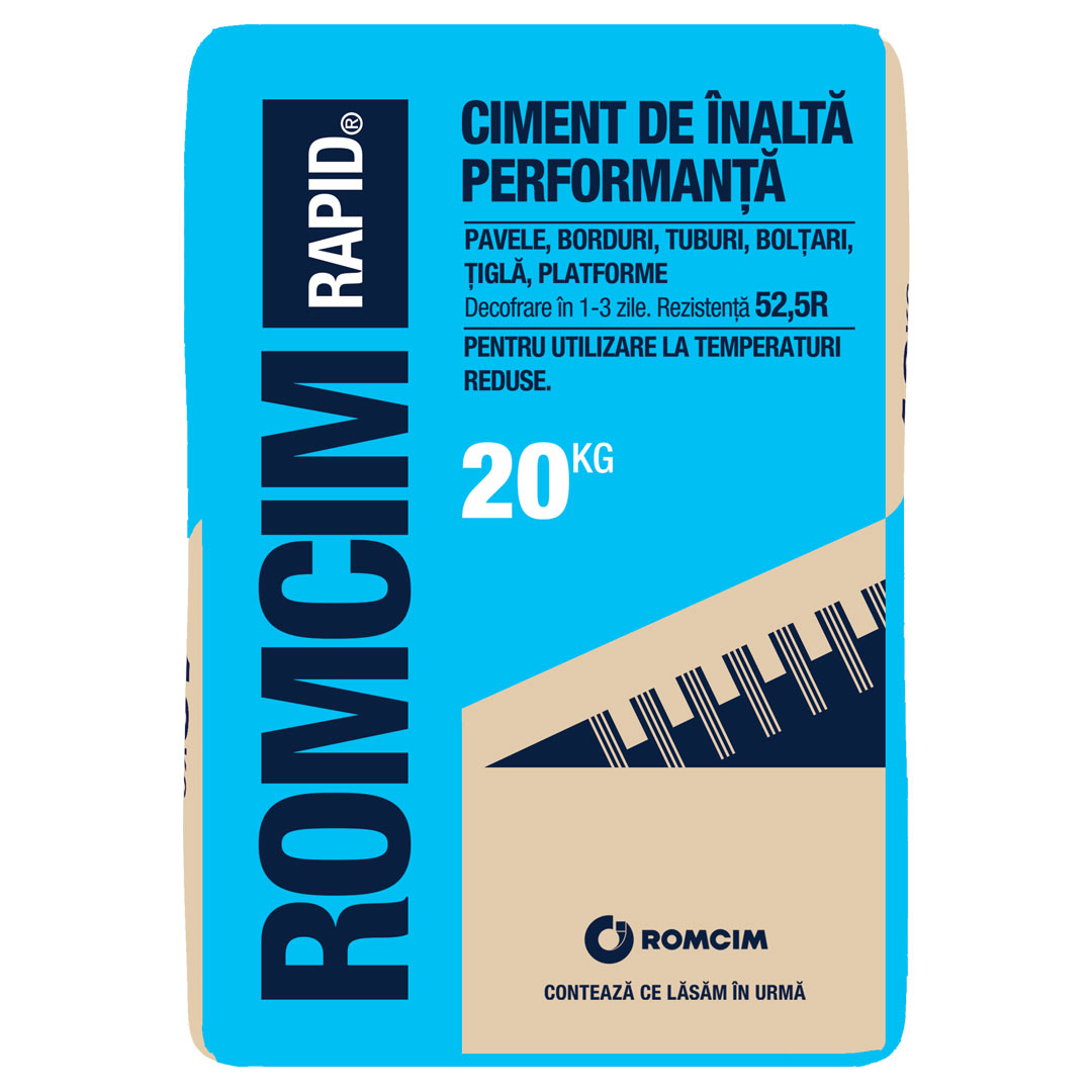 Ciment Romcim Rapid, 52.5 R, sac 20 kg - Damila.ro