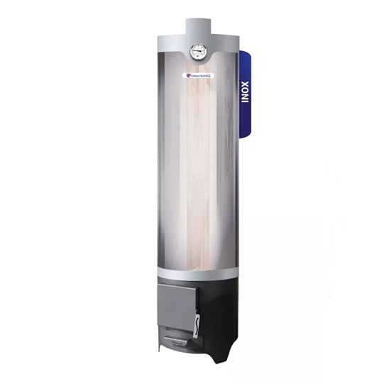 Boiler pe lemne ANSAMBLU BOILER DE BAIE PE LEMNE 120L DIN IN...
