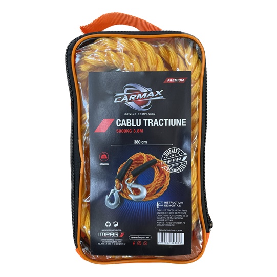 Accesorii moto - auto CABLU TRACTIUNE 5000KG 4M CARMAX 59490...