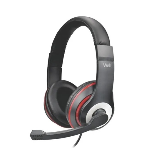 Sistem audio - video CASTI PC OVER EAR WELL CU MICROFON, USB...