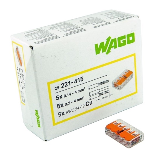 Conectori electrici si accesorii CLEME CU MANETA 5 POLI WAGO...