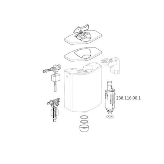 Accesorii rezervor WC CLOPOT PENTRU REZERVOR AP116 GEBERIT 4...