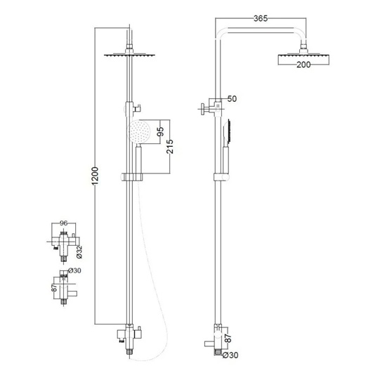Set - coloana dus COLOANA DUS STEEL BLR01 CASABLANCA 6424257...