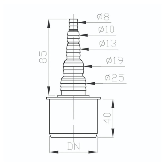 Coturi - fitinguri - teava pvc DOP FI32 CU CONECTOR DREPT PE...