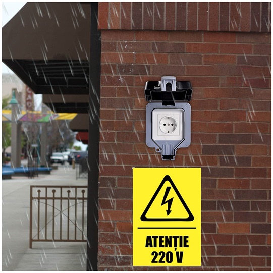 Indicatoare de avertizare INDICATOR SEMNALIZARE PVC 20X30CM ...