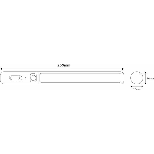 Aplica LAMPA DULAP 0.7W LED 3000K CU PIR AVIDE 5999097949864...