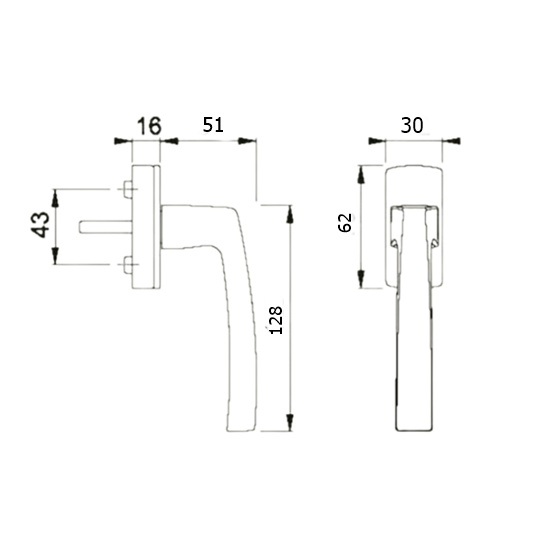 Maner - clanta usa MANER SECUSTIK HOPPE NEW YORK BRONZ 69844...