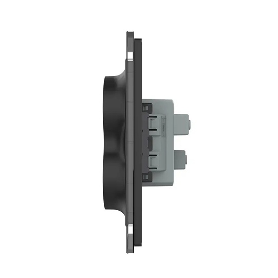 Priza PRIZA DUBLA CU RAMA STICLA 16A NEAGRA VL-C7CTF16A LIVO...