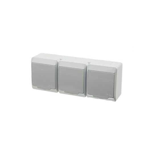 Priza PRIZA TRIPLA CP IP44 HERMES ELEKTRO-PLAST 590113048410...