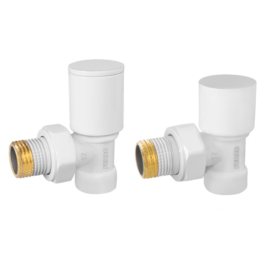 Robinet apa SET ROBINETI RADIATOR TUR + RETUR ALB FERRO 5902...