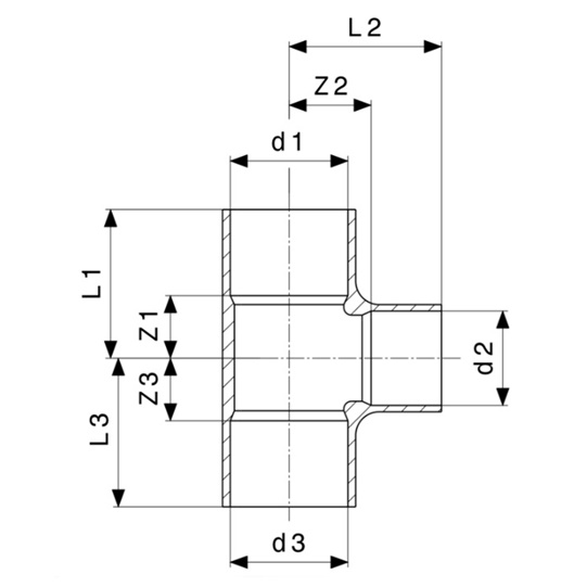 Teava cupru - Fitinguri cupru TEU REDUS CUPRU 22x15x18 40152...