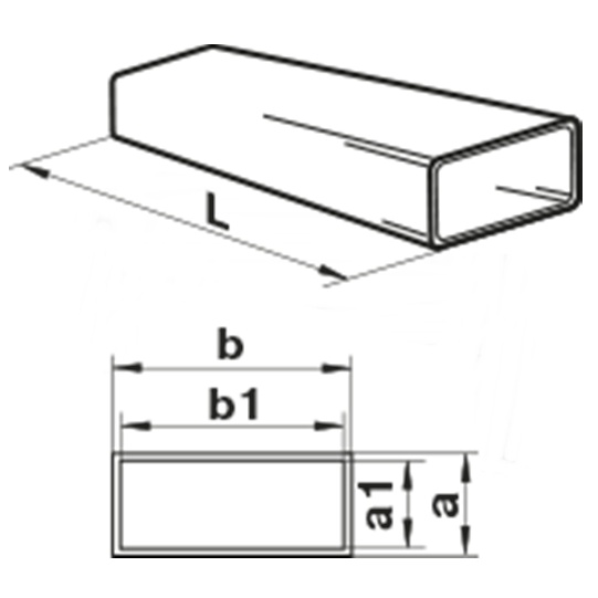 Accesorii Tubulatura Ventilatie TUB RIGID PVC 110 x 55MM 501...