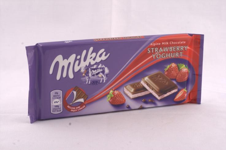 Ciocolata tablete CIOCOLATA MILKA ALBA 100G # 22 buc 611 MIL...