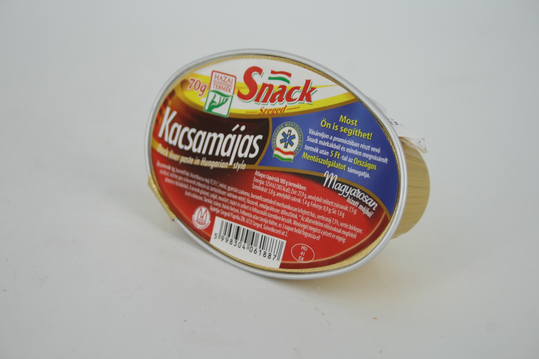Conserve pateu PATE SNACK RATA UNGURESC 70G # 20 buc 56715 S...