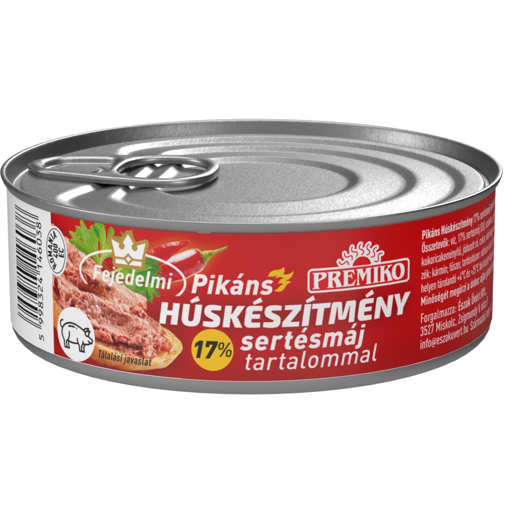 Conserve pateu CONSERVA CARNE PRESATE PICANTA CU 17% FICAT D...