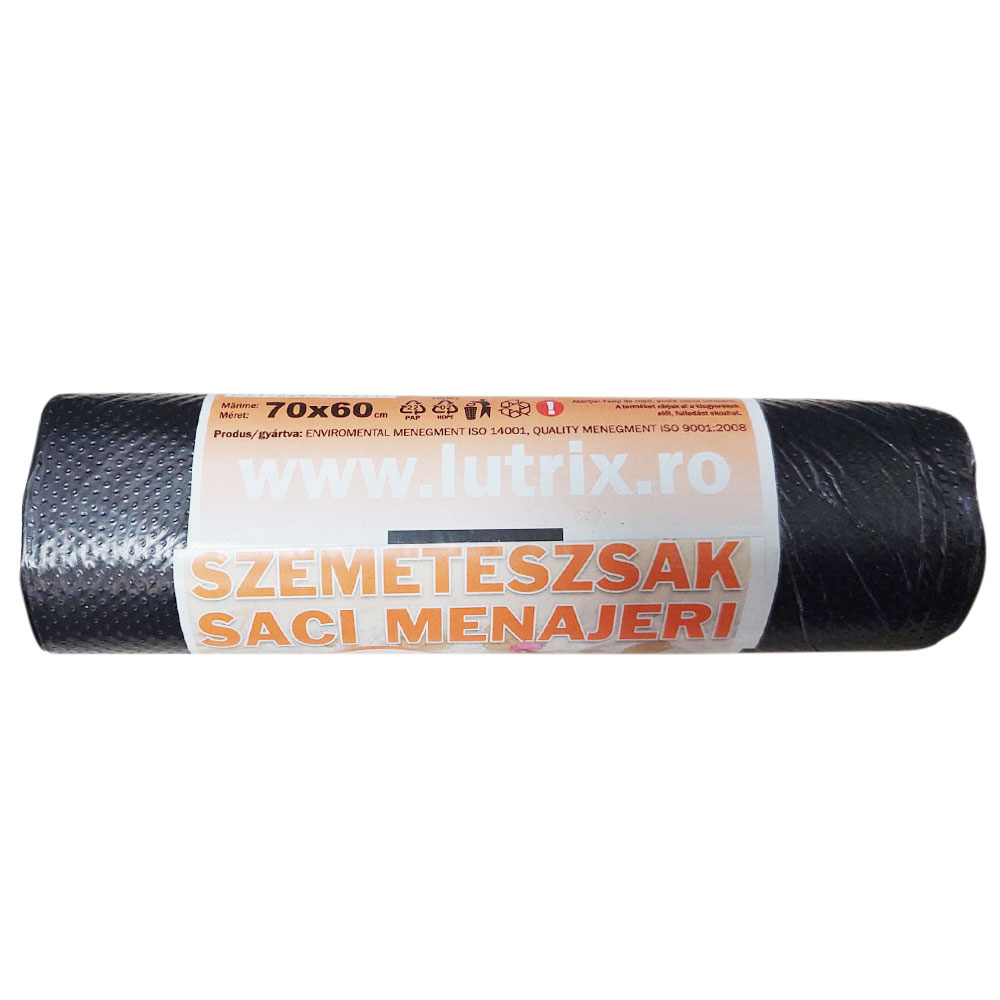Saci SACI MENAJERI 65L 70*60CM 10BUC ROL LUTRIX # 25 buc 928...
