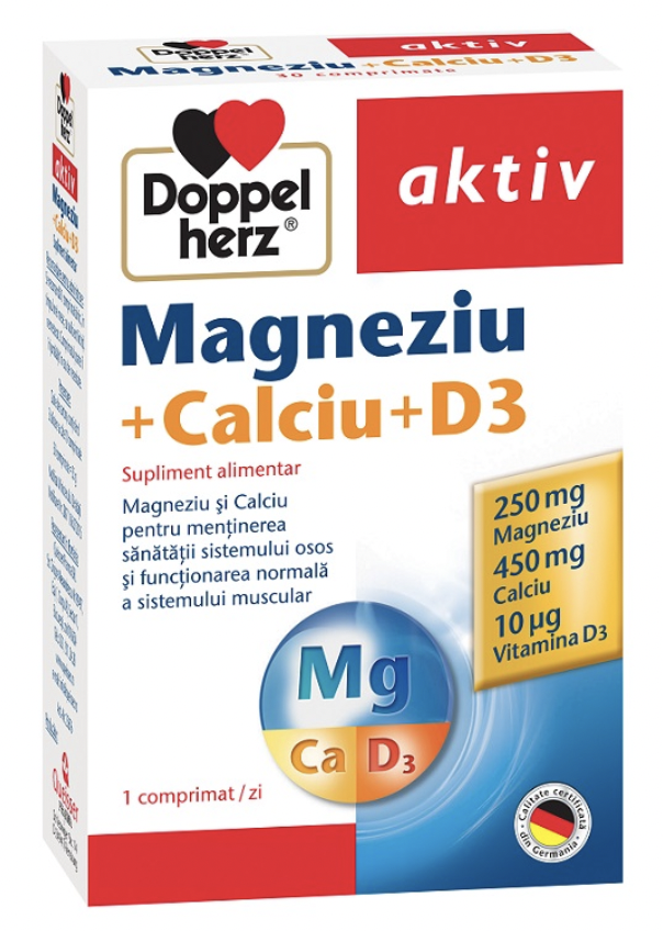 Doppel Magneziu 400+B1+B6+B12+Ac.Folic x30+10cpr.CADOU