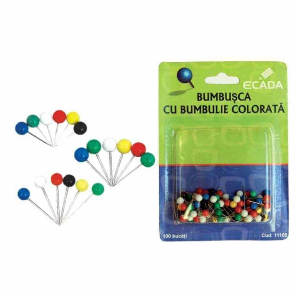 Ace cu gamalie pvc colorate 100 gr/cutie ECADA ECADA - pretu...