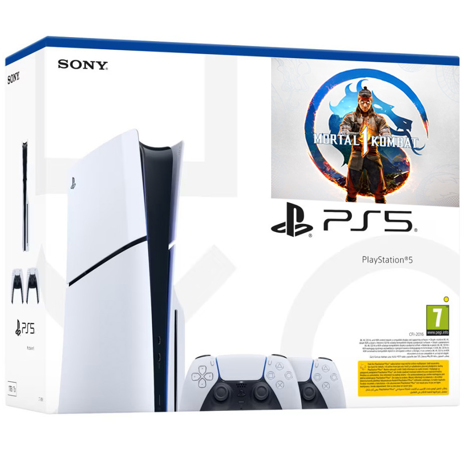 SONY Playstation 5 Disc, 3TB SSD + Joc Mortal Kombat 1 + Extra controller