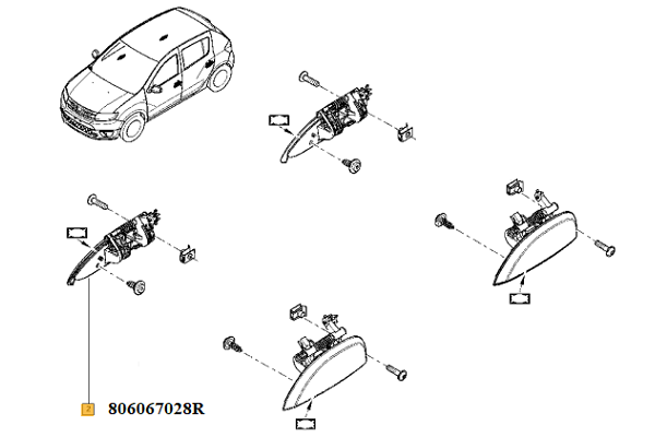 USI MANER DESCHIDERE USA INTERIOR STANGA LOGAN II - SANDERO ...