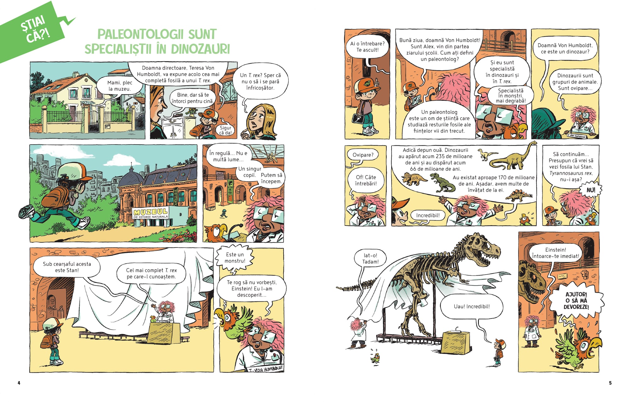 Dinozaurii - Stiai ca? - Banda desenata - -Editura DPH