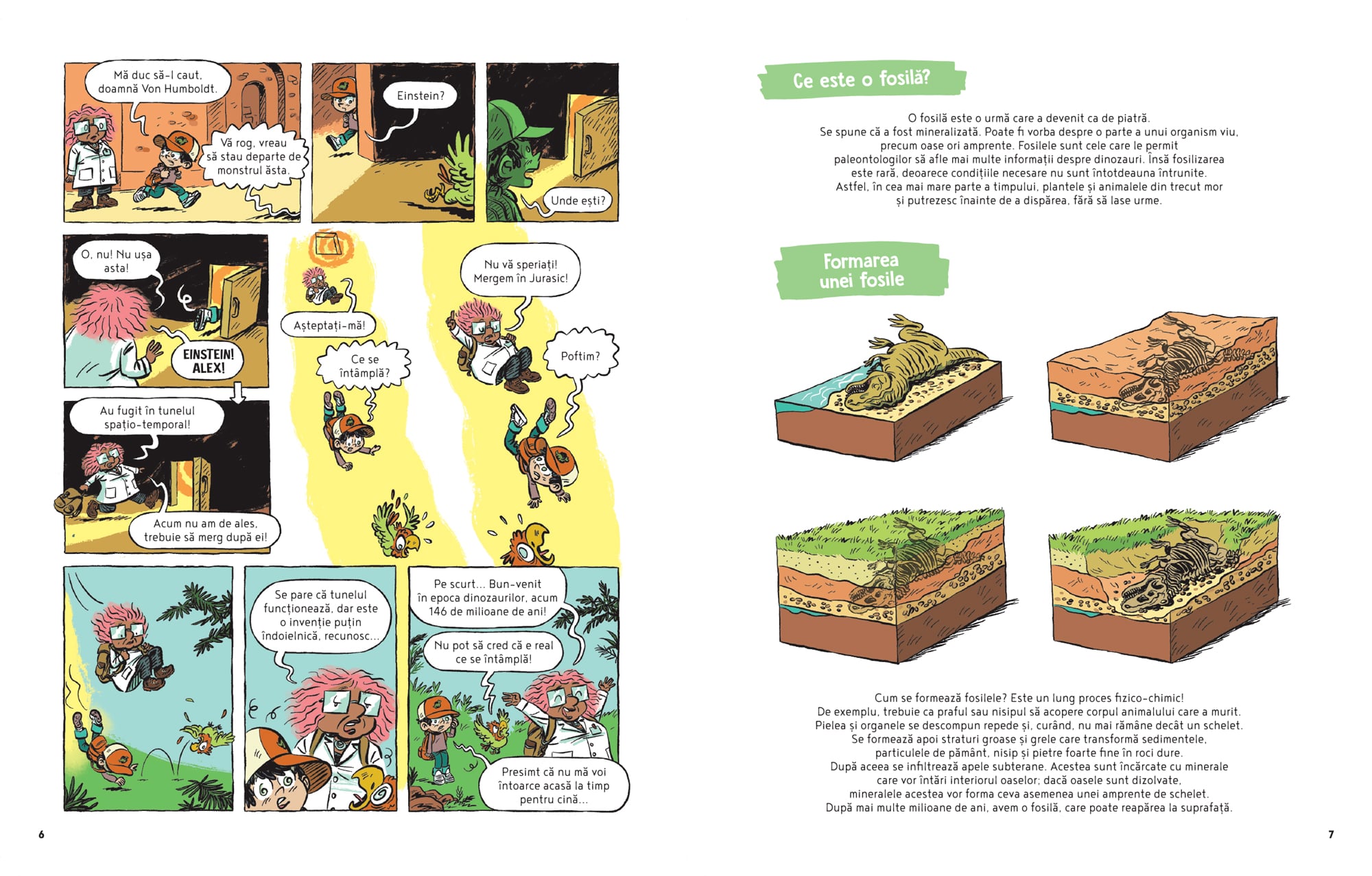 Dinozaurii - Stiai ca? - Banda desenata - -Editura DPH