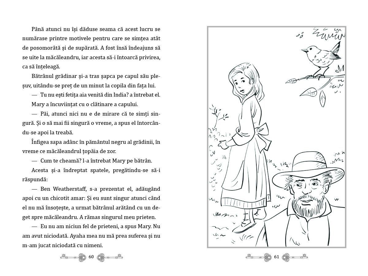Gradina secreta - cu folio si canturi ilustrate - -Editura ...