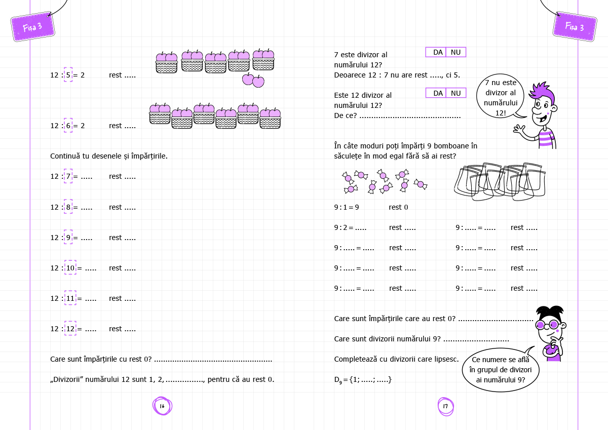Matematica pas cu pas - Multipli si divizori - -Editura DPH