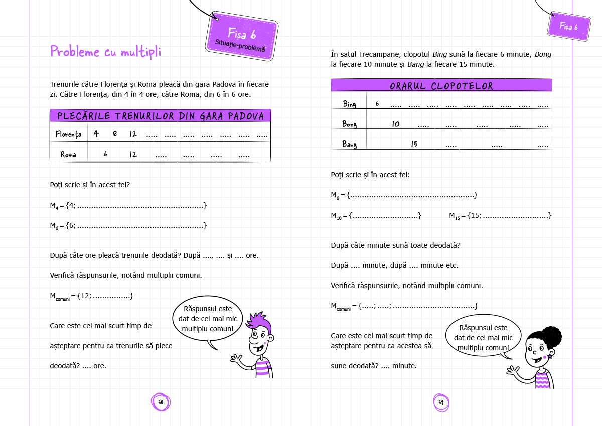 Matematica pas cu pas - Multipli si divizori - -Editura DPH