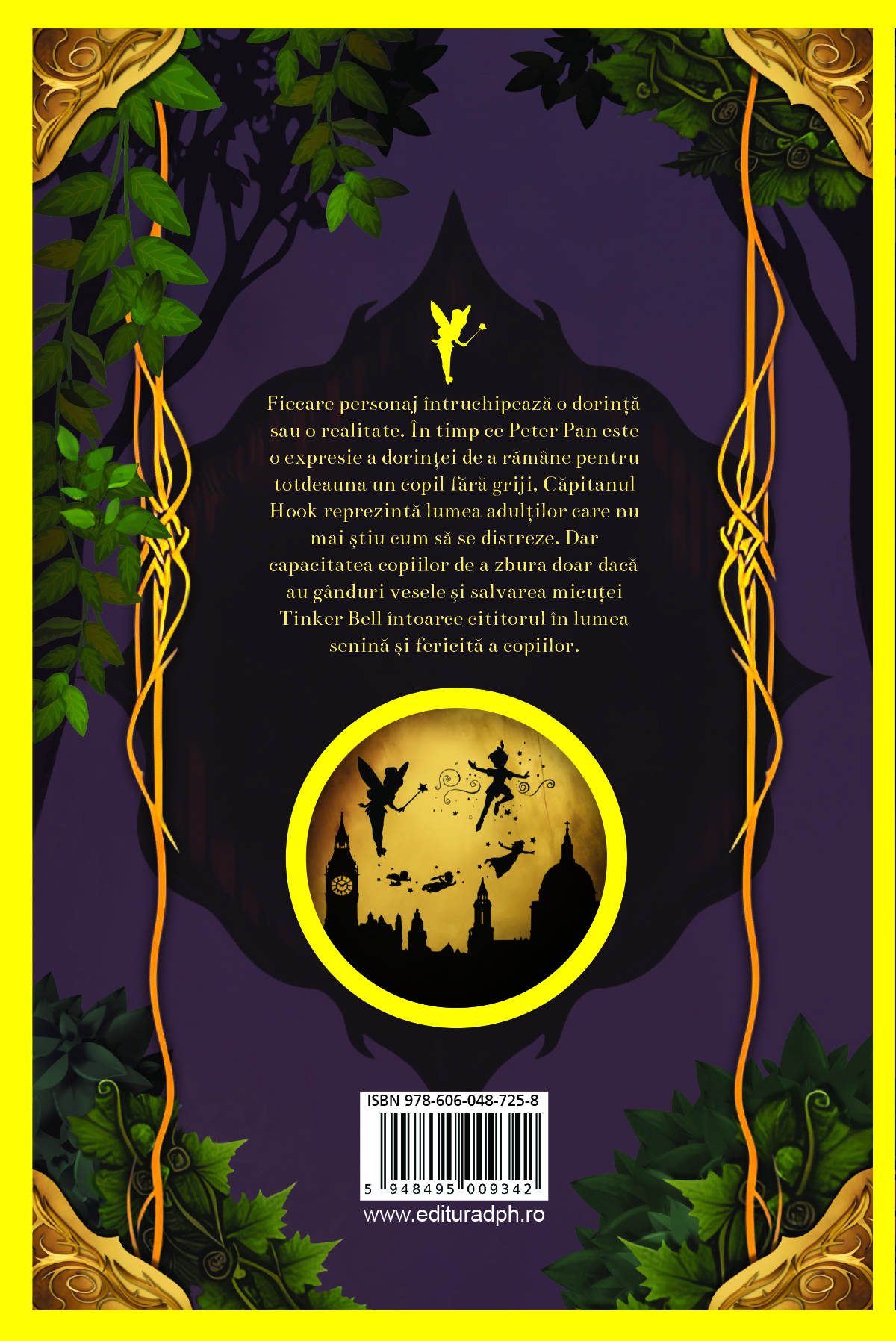 Peter Pan - cu folio si canturi ilustrate - -Editura DPH