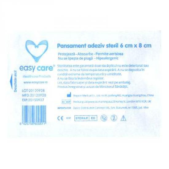 Pansament adeziv steril 10cmx20cm - Easy Care H0002179 Plast...