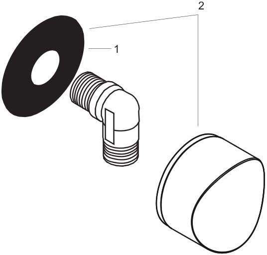 Cot dus Hansgrohe Fixfit 27453000, 1/2'' x 1/2'', anti-reflu…