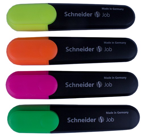 Textmarkere Textmarker 4 culori/set Schneider Job SH1H07 Sch...