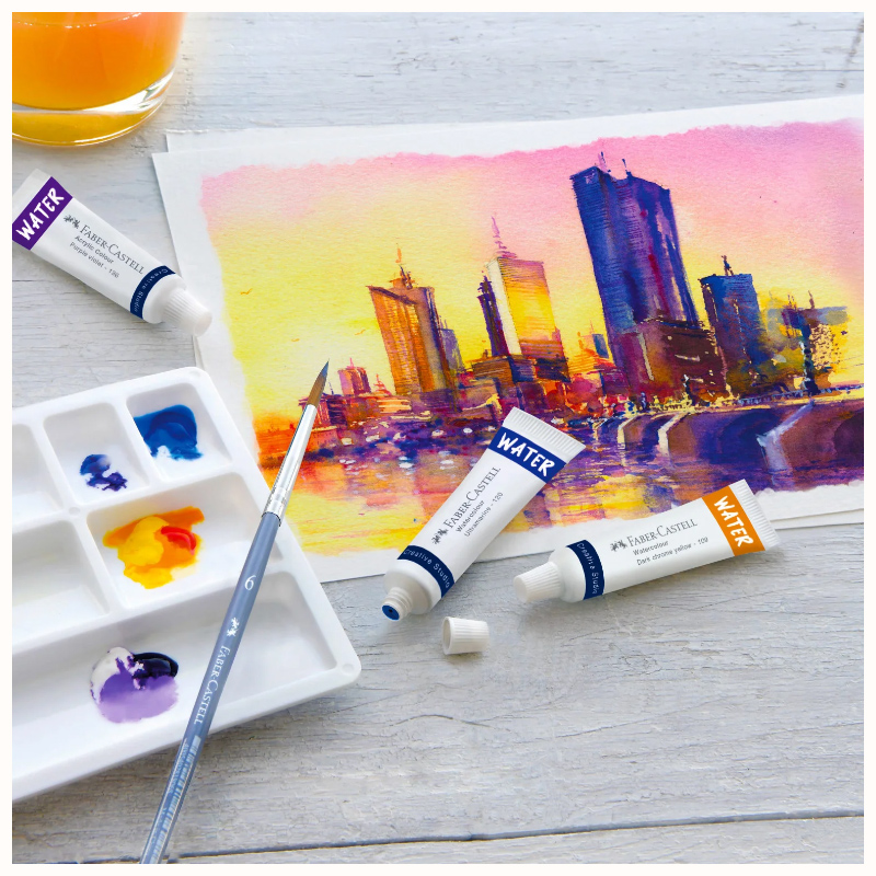 Articole pentru desen si pictura Acuarele tempera 24 culori ...