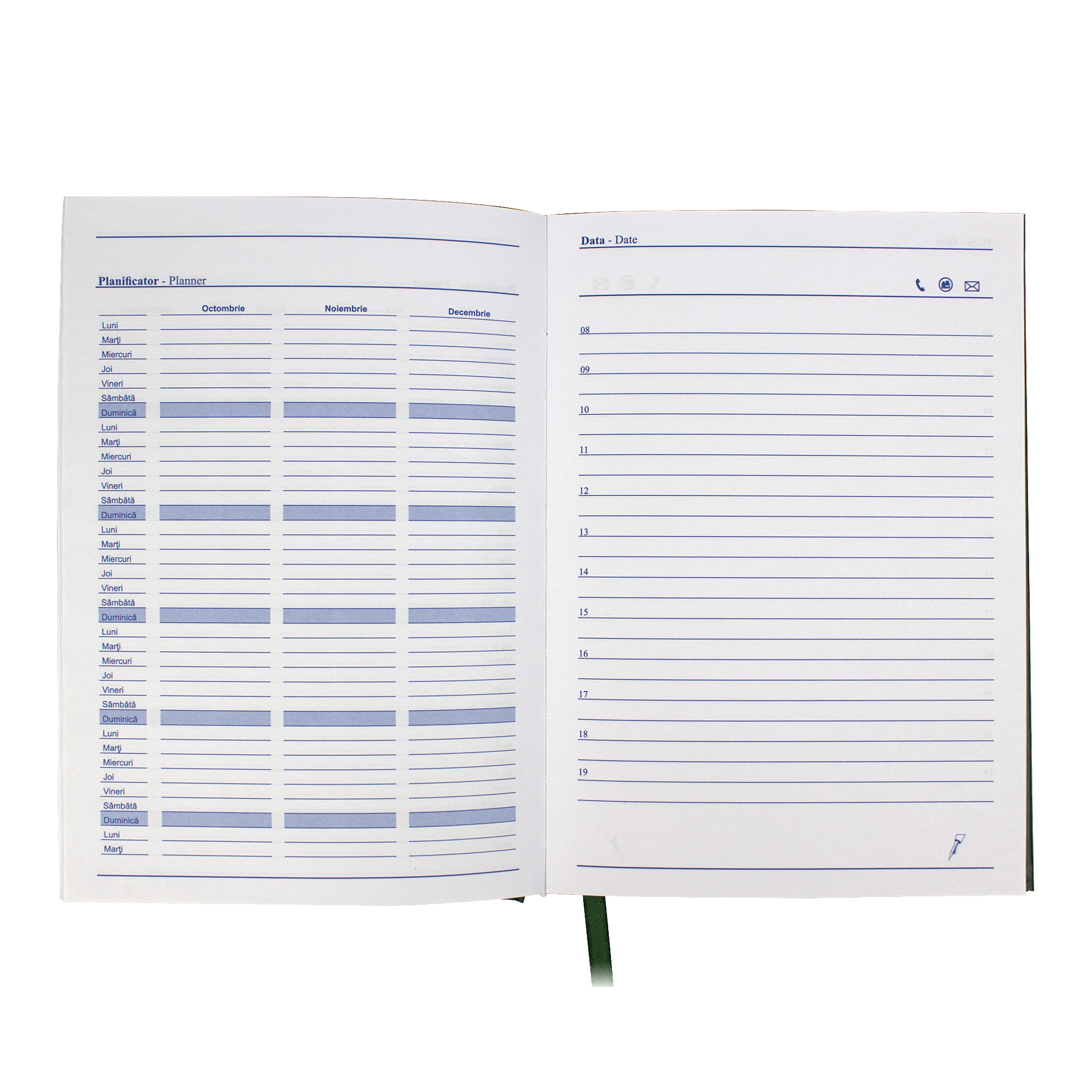 Agende si organizere Agenda nedatata A5, neagra EV6B08NE EVO...