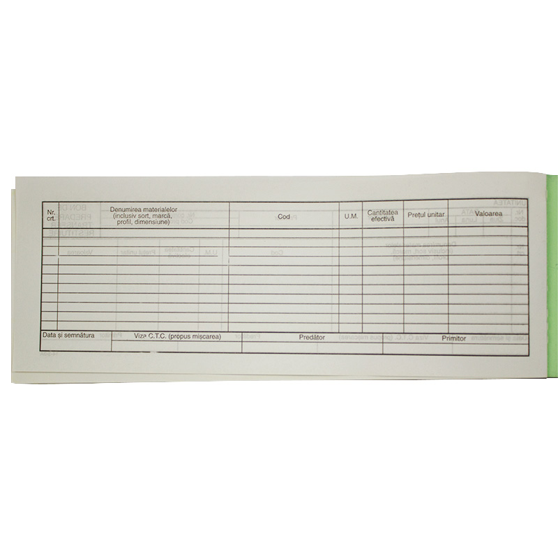 Tipizate Bon predare transfer A5 autocopiativ 2ex EG6L07 no ...