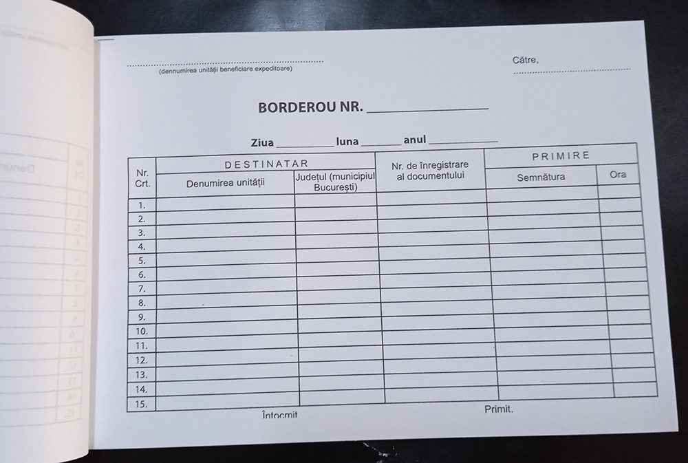 Tipizate Borderou A5 100file A18513 Evidentgroup.ro