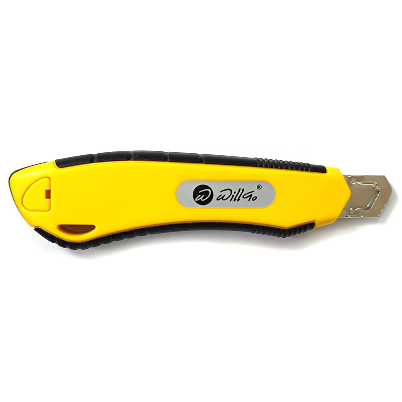 Cuttere Cutter mare (18 mm) cu sina metalica, rubber grip, s...