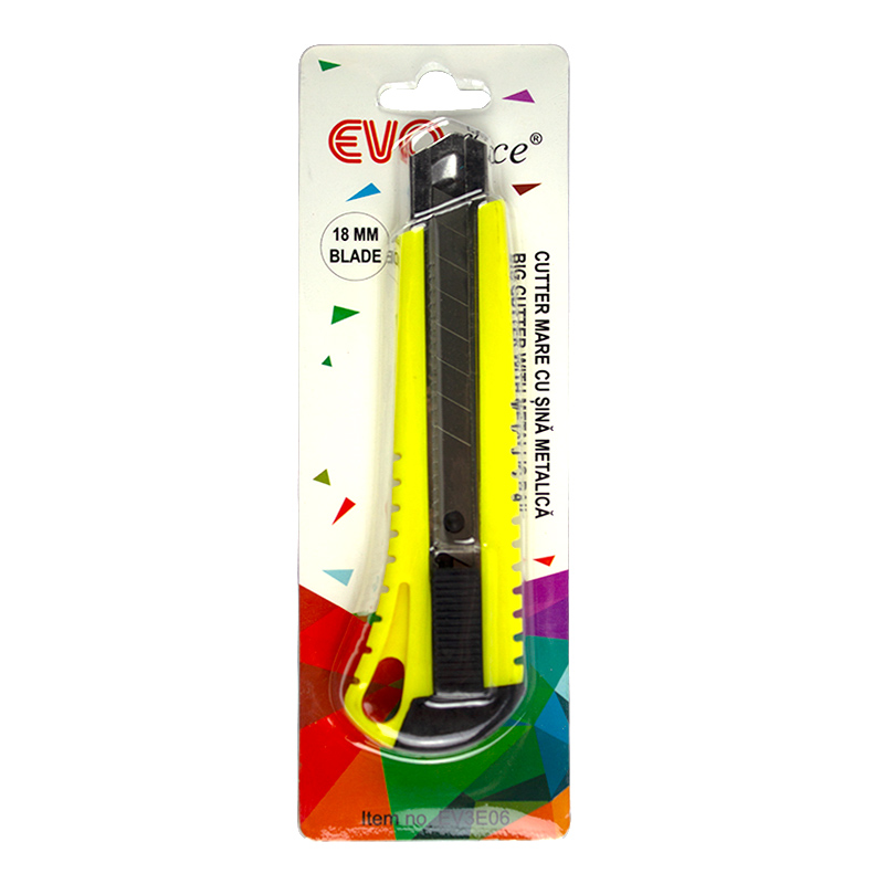 Cuttere Cutter mare (18 mm) cu sina metalica si sistem autob...