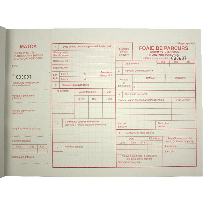Tipizate Foaie parcurs persoane A4 fata-verso EG6L48 no name...