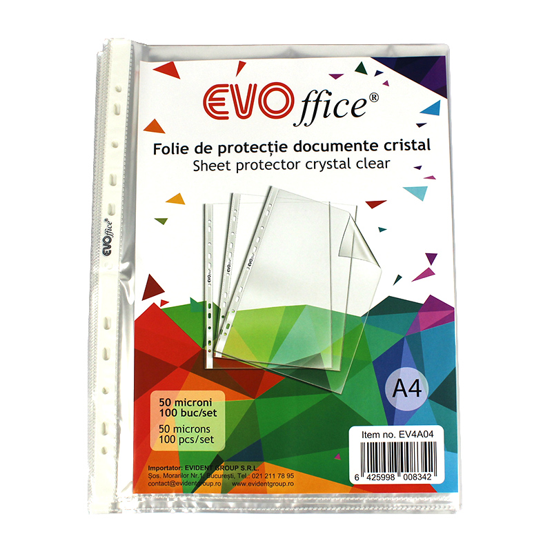 Folii de protectie Folie protectie documente A4 cristal 50 m...