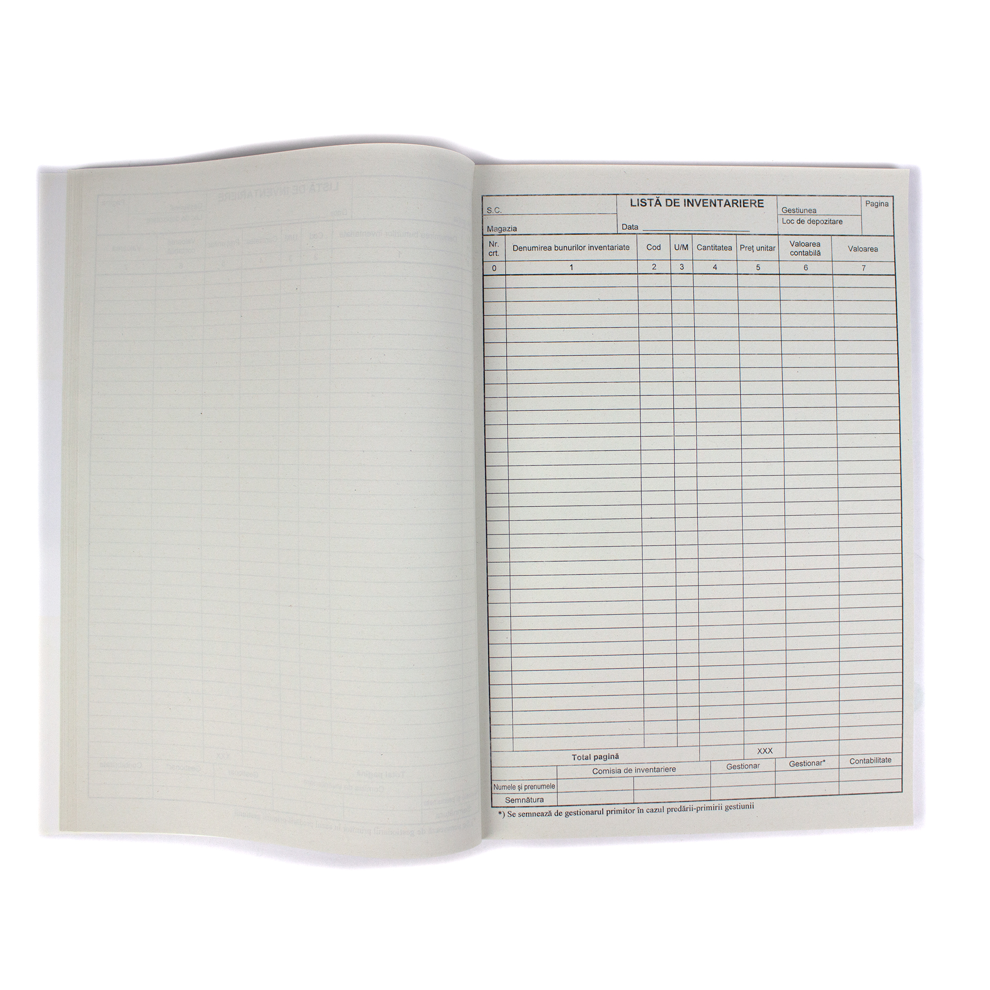 Tipizate Lista inventariere vertical A4 7 coloane EG6L49V/7 ...