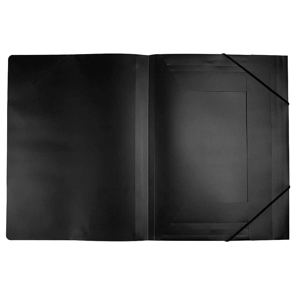 Mape Mapa plastic A4 (318*237mm) cu elastic EVOffice - negr...