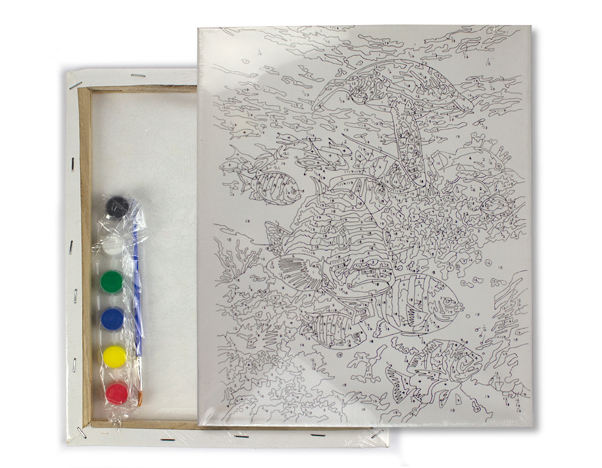 Articole pentru desen si pictura Panza predesenata pe sasiu ...