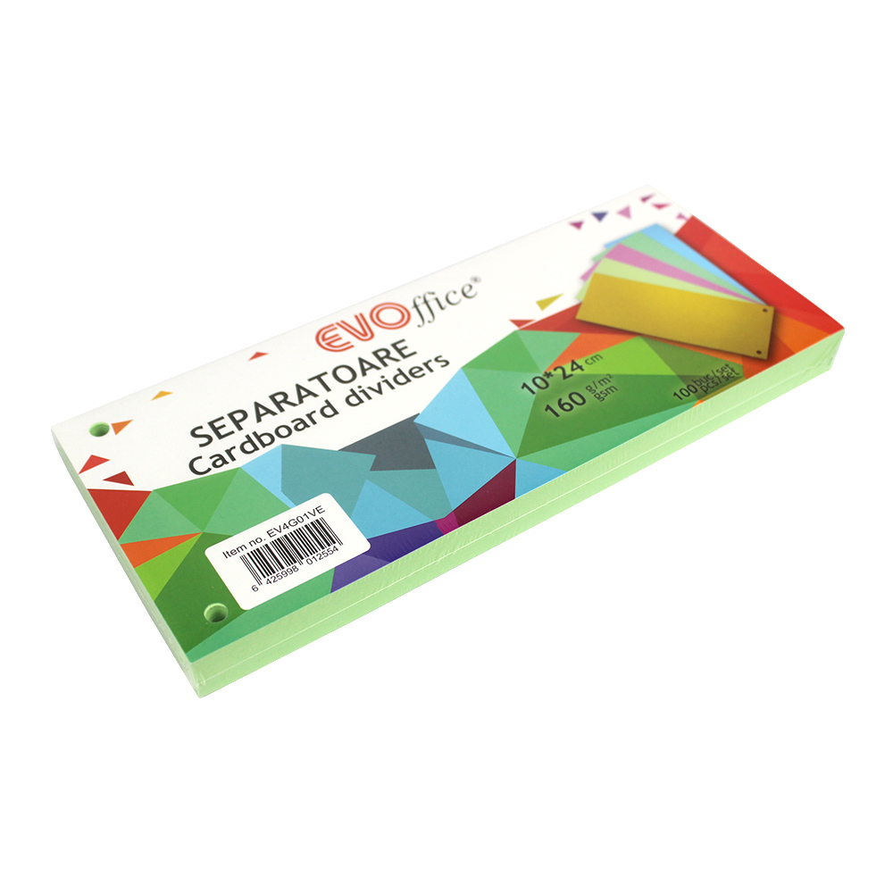 Separatoare Separatoare carton color cu 2 perforatii,160 gr/...