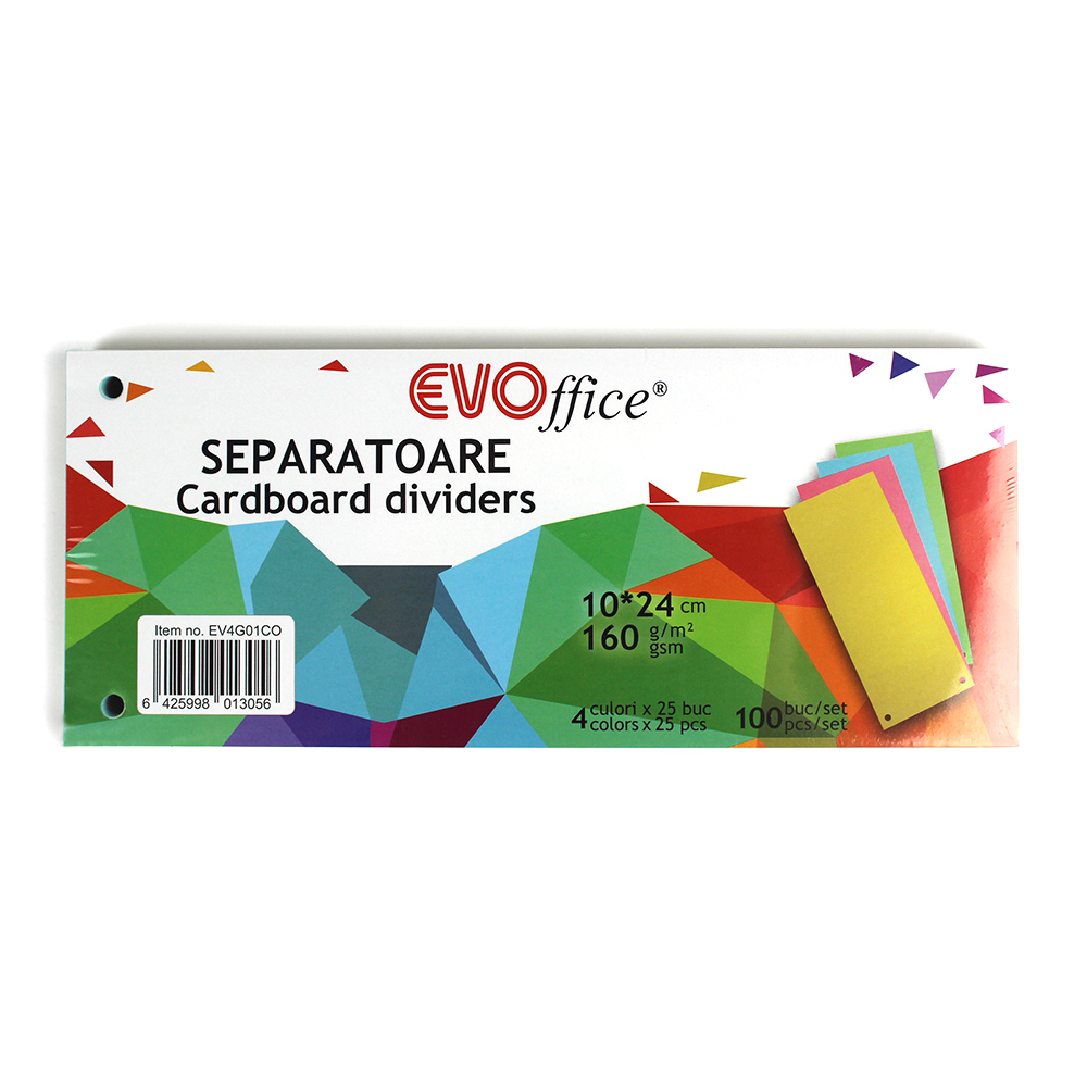 Separatoare Separatoare carton color cu 2 perforatii,160 gr/...